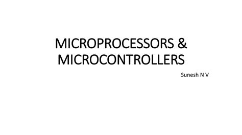 Microprocessors And Microcontrollerspptx