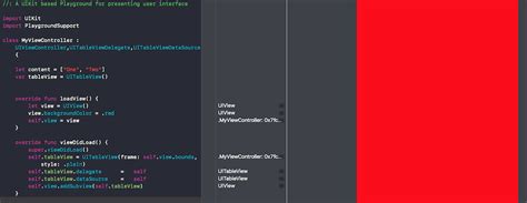 Ios Unable To Load Uitableview In Playground Stack Overflow