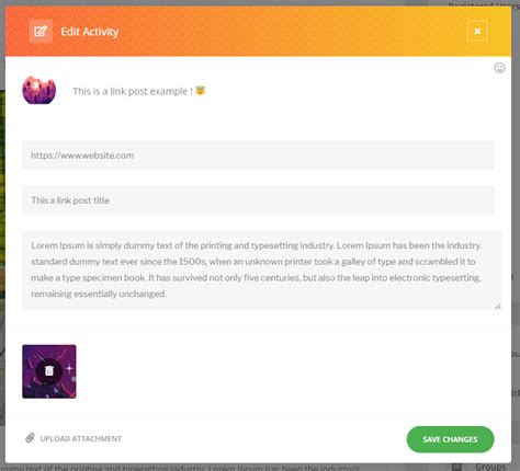 buddypress edit activity kainelabs