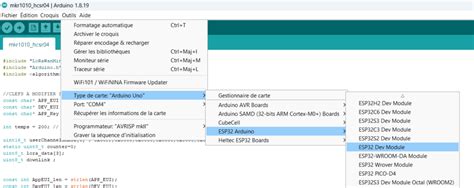 Installer Arduino Et La Librairie Esp32 Mobilab Agrotic