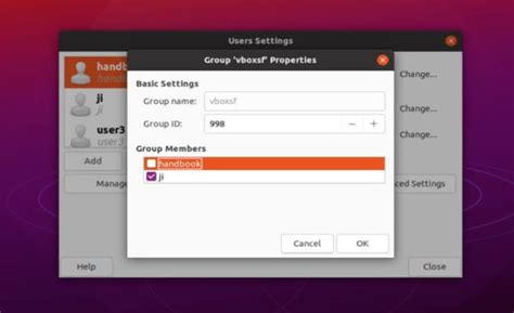 Manage Users And Groups In Ubuntu Via The Classic Graphical Tool Open