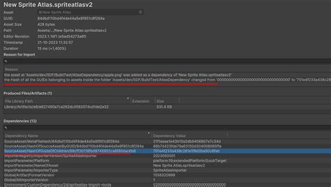 How Sprite Atlas V2 Implements Folder Contents Dependency Sourceasset