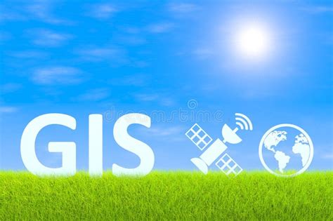 Gis Green Grass Landscape Background 3d Stock Illustration Illustration Of Concept Computer