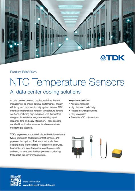 Product Catalog NTC Sensor Systems TDK Electronics TDK Europe