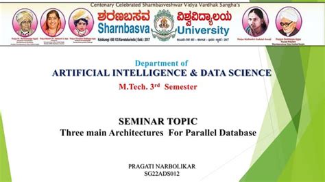 Three Main Architectures For Parallel Databasepptx