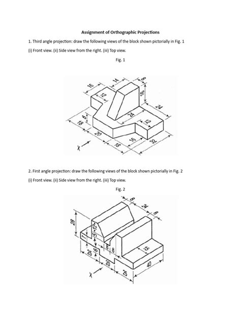 Sample Questions Orthographic Projection Pdf