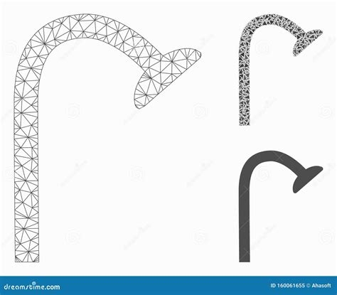 Shower Head Vector Mesh 2d Model And Triangle Mosaic Icon Stock Vector Illustration Of Figure