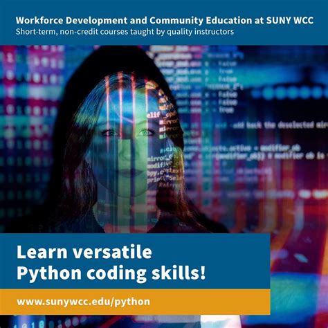Suny Westchester Community College On Linkedin Learn Versatile Python Coding Skills Python