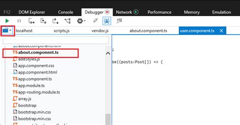 Angular Can I Debug Typescript Service Files In Ie 11 Stack Overflow