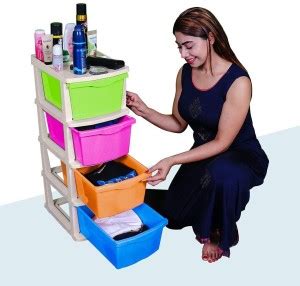 PARASNATH Boxo Layer Multi Multi Purpose Modular Drawer Storage System For Home Plastic Free