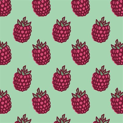 Raspberry Pattern Illustration Fruit Illustration Packaging Design