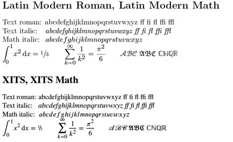 Latex Math Fonts Unicode Mathematics In Latex Tib Av Portal