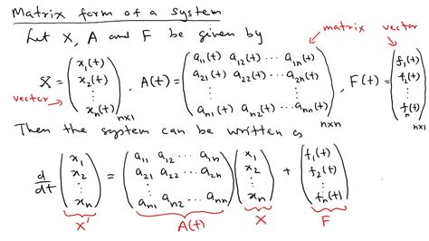 eigenvector method to solve a system of odes differential equation