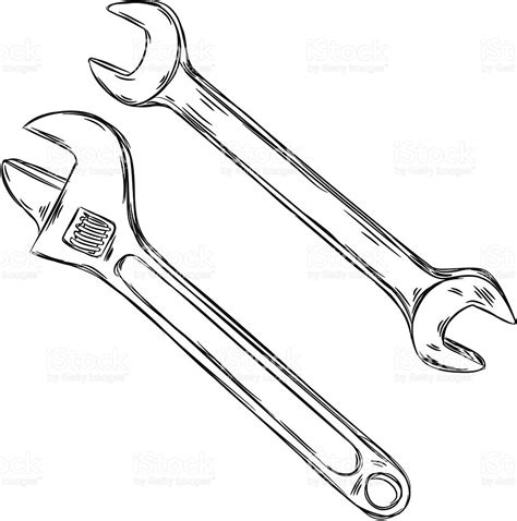 Wrench Sketch Drawing At Getdrawings Free Download