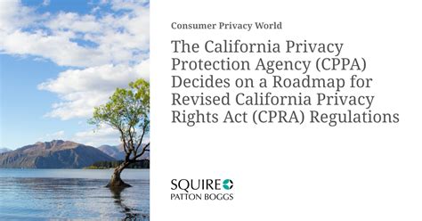The California Privacy Protection Agency CPPA Decides On A Roadmap For Revised California