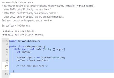 Solved Write Multiple If Statements If Caryear Is Before
