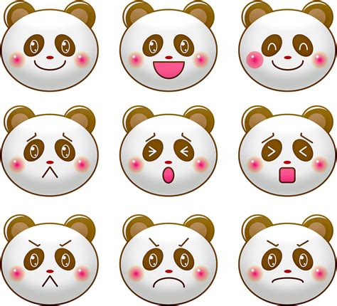 مجموعه عکس Png نقاشی پاندا به صورت دوربری شده و بدون زمینه