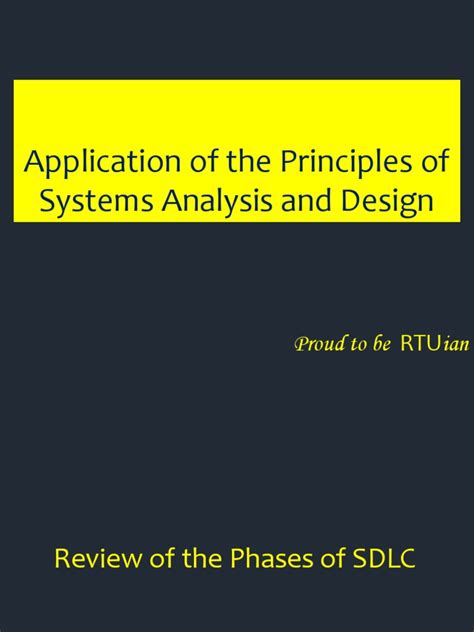 Module 4 Application Of The Principles Of Systems Analysis Design Pdf