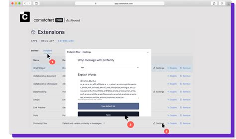 product update profanity filter and data masking for messages