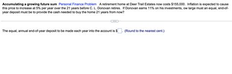 Solved Accumulating A Growing Future Sum Personal Finance