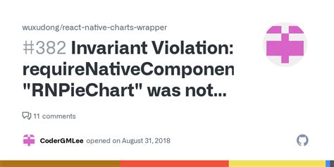 invariant violation requirenativecomponent rnpiechart was not found