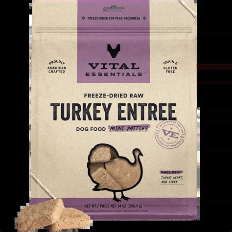 Vital Essentials D Fzd Mini Patties Turkey 14oz