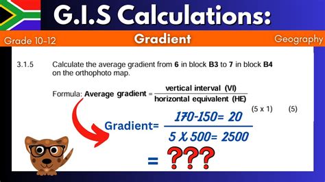 Geography Mapwork How To Calculate Gradient Grade 10 12 Geography
