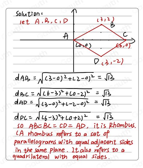 Solved Choose The Best Selection For The Quadrilateral With Vertices