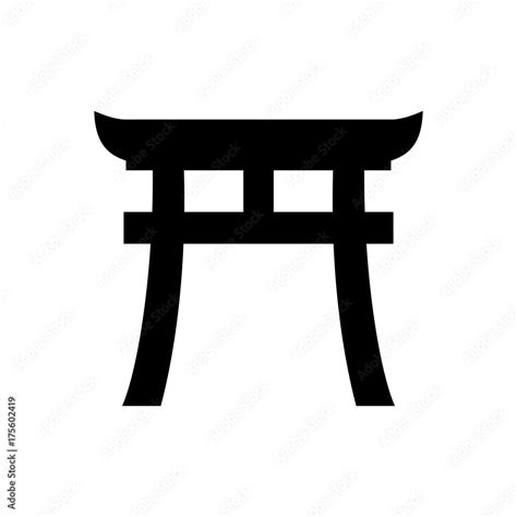 Shinto Religious Symbols Stock Vector Art Illustration Vector Image