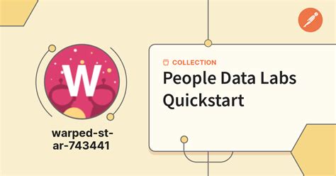 People Data Labs Quickstart Pdl Public Workspace Postman Api Network