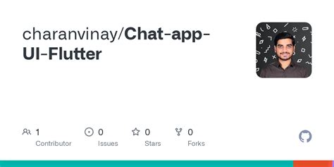 GitHub Charanvinay Chat App UI Flutter