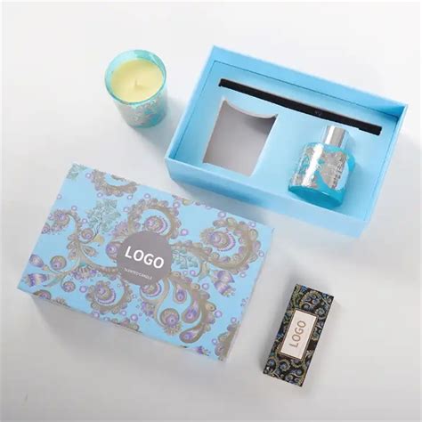 Luxury Glass Aroma Oil Empty Bottles 120ml Scented Candles Reed Diffuser With Box Set Home