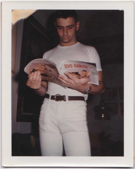 Man Looking At Straight Porn Vintage Color Polaroid Homobilia