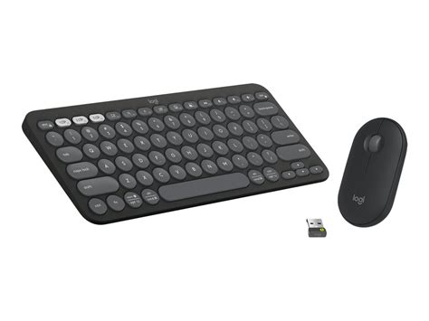 Logitech Pebble 2 Combo Wireless Keyboard And Mouse Tonal Graphite Shi