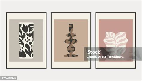 추상 미술 세트 미적 현대 미술 보호 장식 미니멀리스트 예술 포스터 엽서 장식용 컬렉션입니다 벡터 그림 0명에 대한 스톡 벡터 아트 및 기타 이미지 Istock