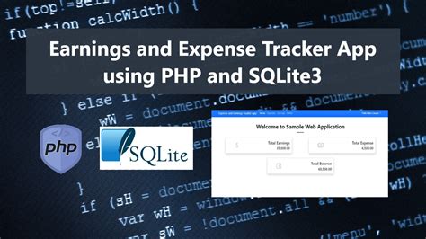 Earnings And Expense Tracker App Using Php And Sqlite3 Source Code Free Download Sourcecodester