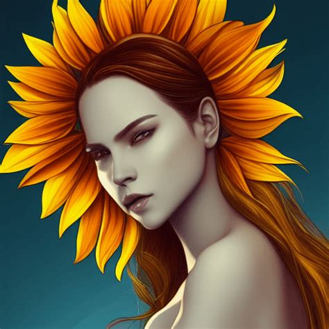 Sunflower Erotic RGB Digital Graphic Creative Fabrica