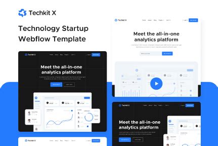 Techkit X Enterprise SaaS Webflow Template BRIX Templates Webflow