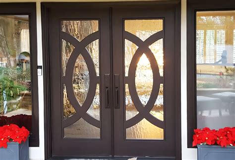Custom Modern Ring Double Entry Doors Masterpiece Doors