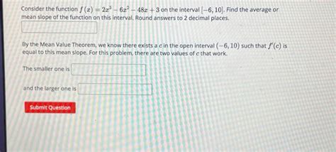 Solved Consider The Function F X 2x3−6x2−48x 3 On The