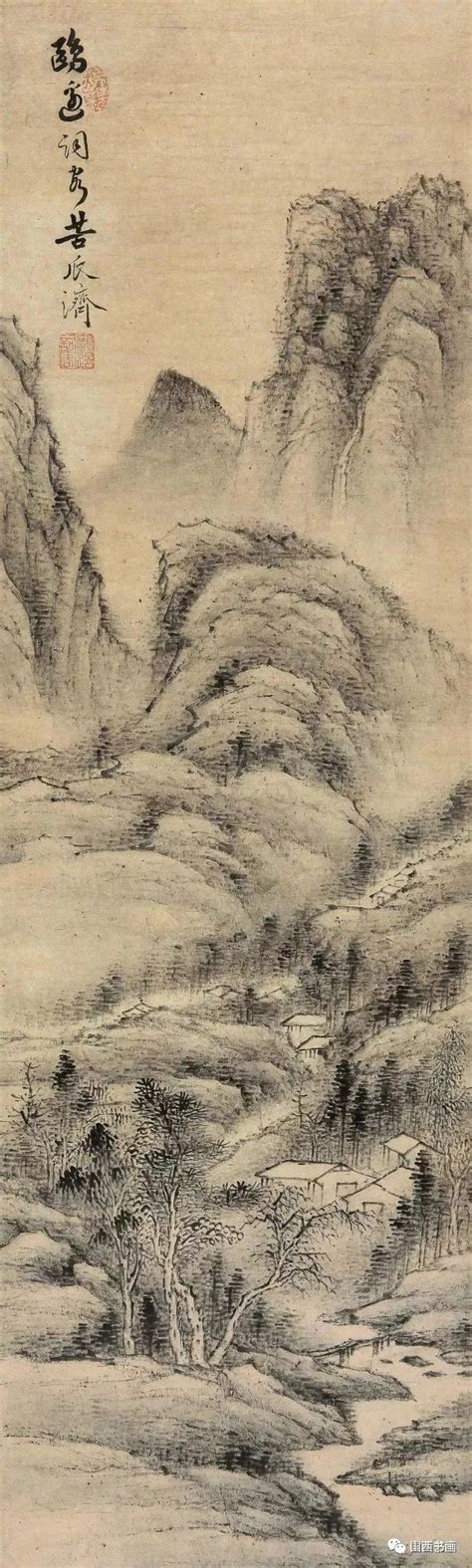 欣赏疏秀明洁 用笔纵肆清初名家石涛山水作品 图文资讯 美术名家课堂