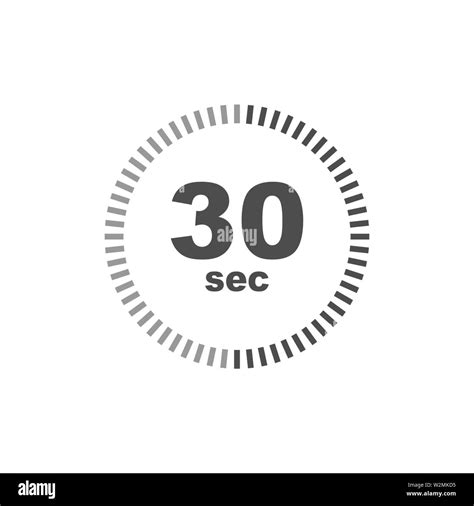 Timer 30 Sec Icon Simple Design Vector Eps10 Stock Vector Image And Art