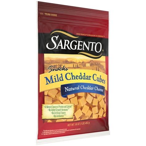 Sargento® Mild Natural Cheddar Cheese Cubes 16 Oz Instacart