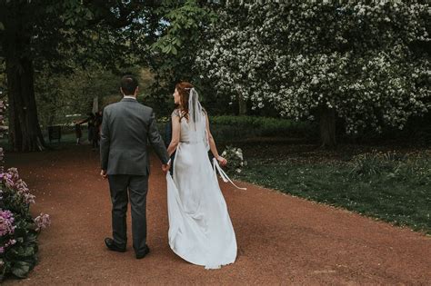 Oonagh Real Bride In Elegant Custom Bias Cut Silk Wedding Gown