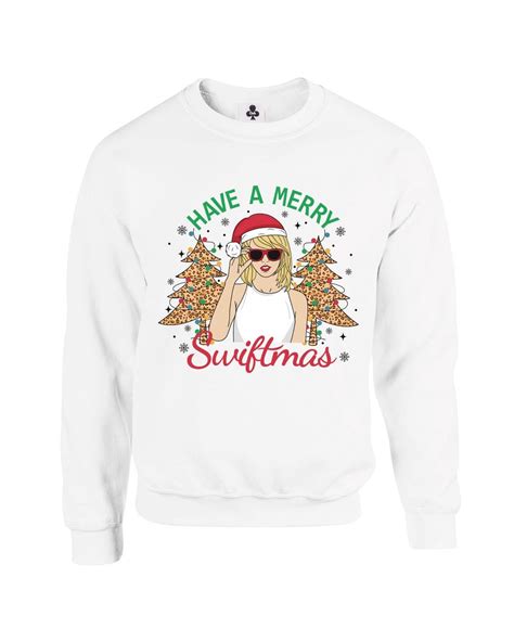 Have A Merry Swiftmas Christmas Jumper Cute Funny Xmas Sweatshirt Etsy Uk