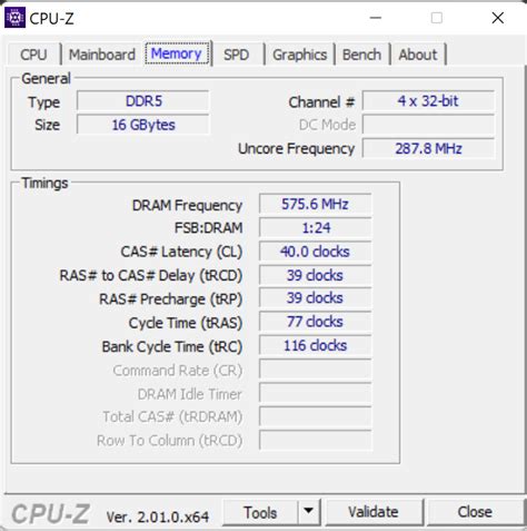 Cpu Z Showing Very Low Frequency Of 4800 Ddr5 Laptop Ram Techpowerup