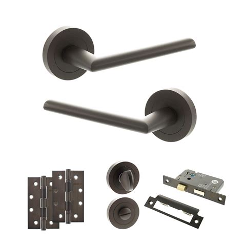Status Alabama Door Handle Pack Bathroom Set 3 Ce Bathroom Lock 4