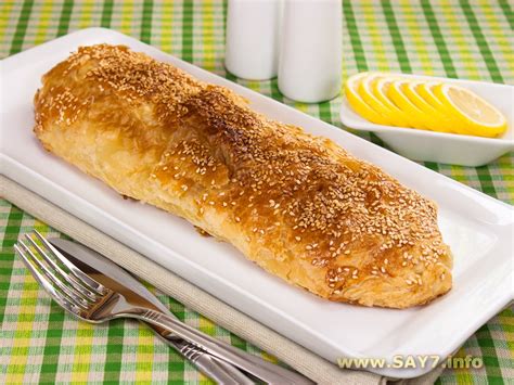 Рыба запеченная в слоеном тесте