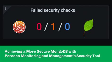 Achieving A More Secure Mongodb With Percona Monitoring And Managements Security Tool