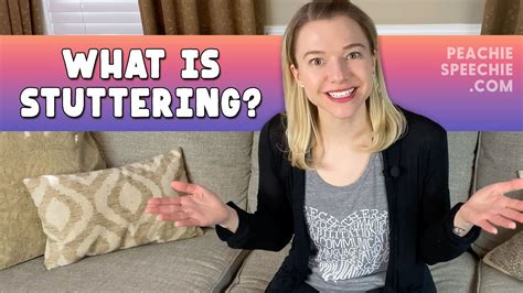What Is Stuttering By Peachie Speechie Youtube